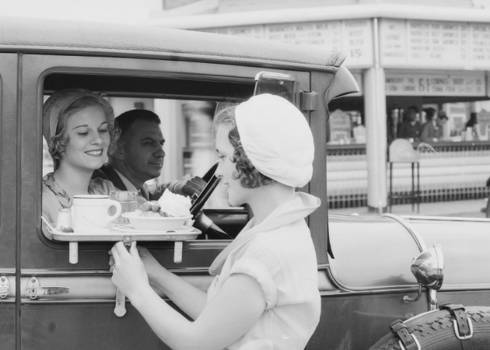 Vintage images of drive-thrus in bygone times | lovemoney.com