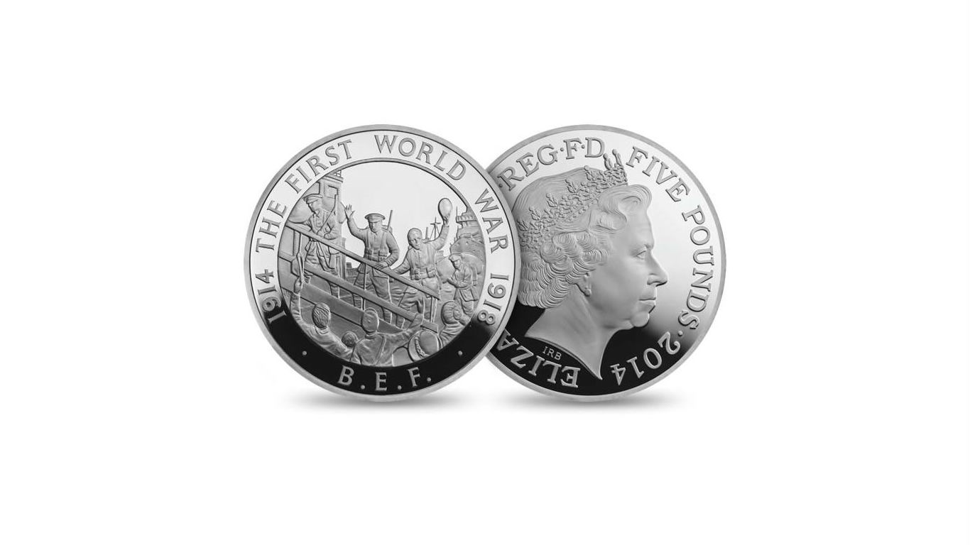 New £5 coin set commemorates First World War